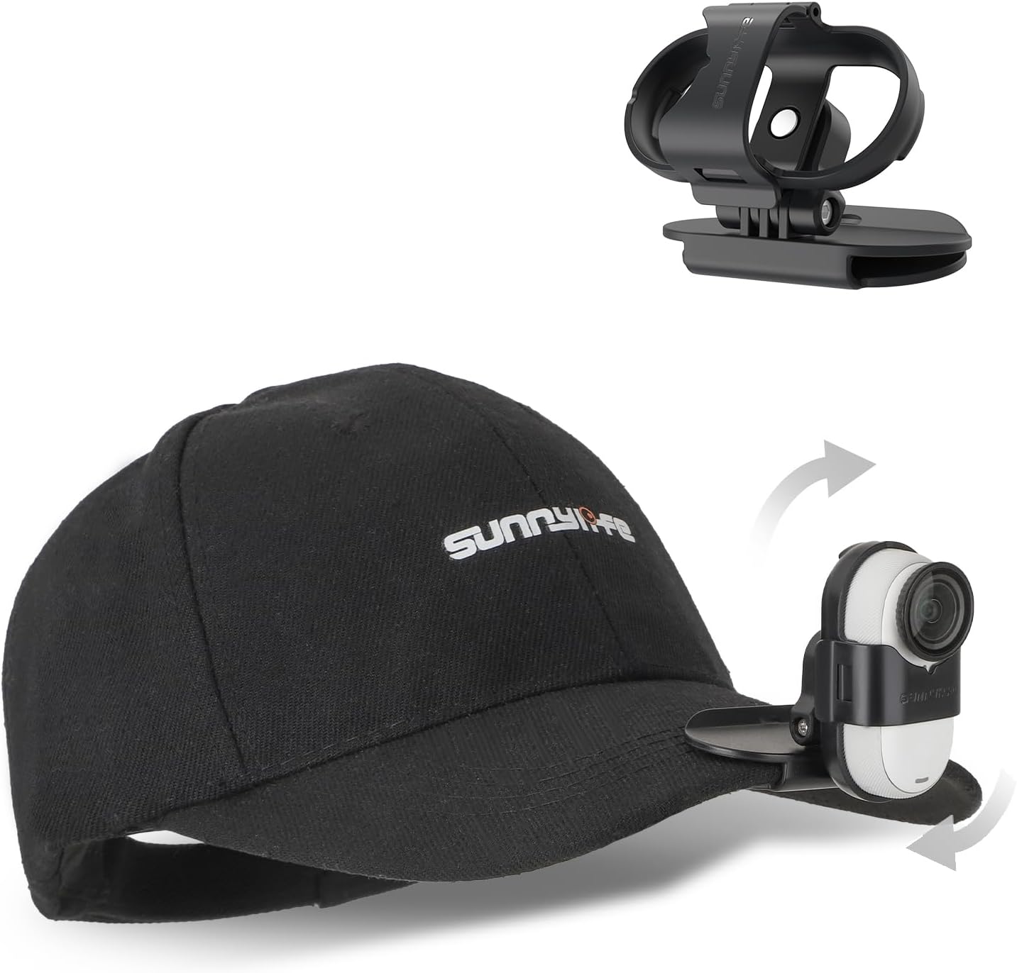 Amazon.com: CAPART Rotatable Action Camera Hat Clip, Compatible with ...