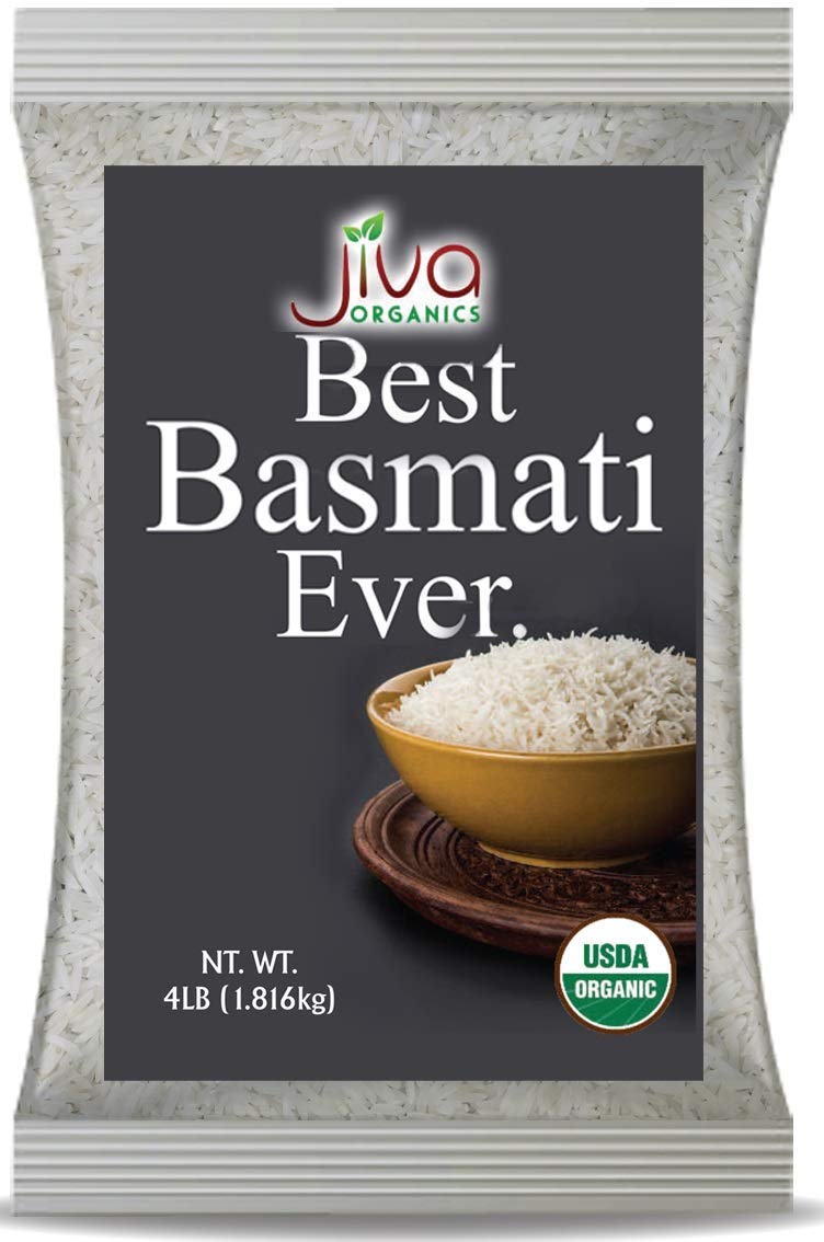 Amazon.com : Organic Basmati Rice 4 LB Bag - Pure, Extra Long, Premium ...