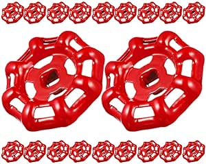 Uonlytech Spigot Handles 6pcs Outside Faucet Wheel Handle Cast Iron ...