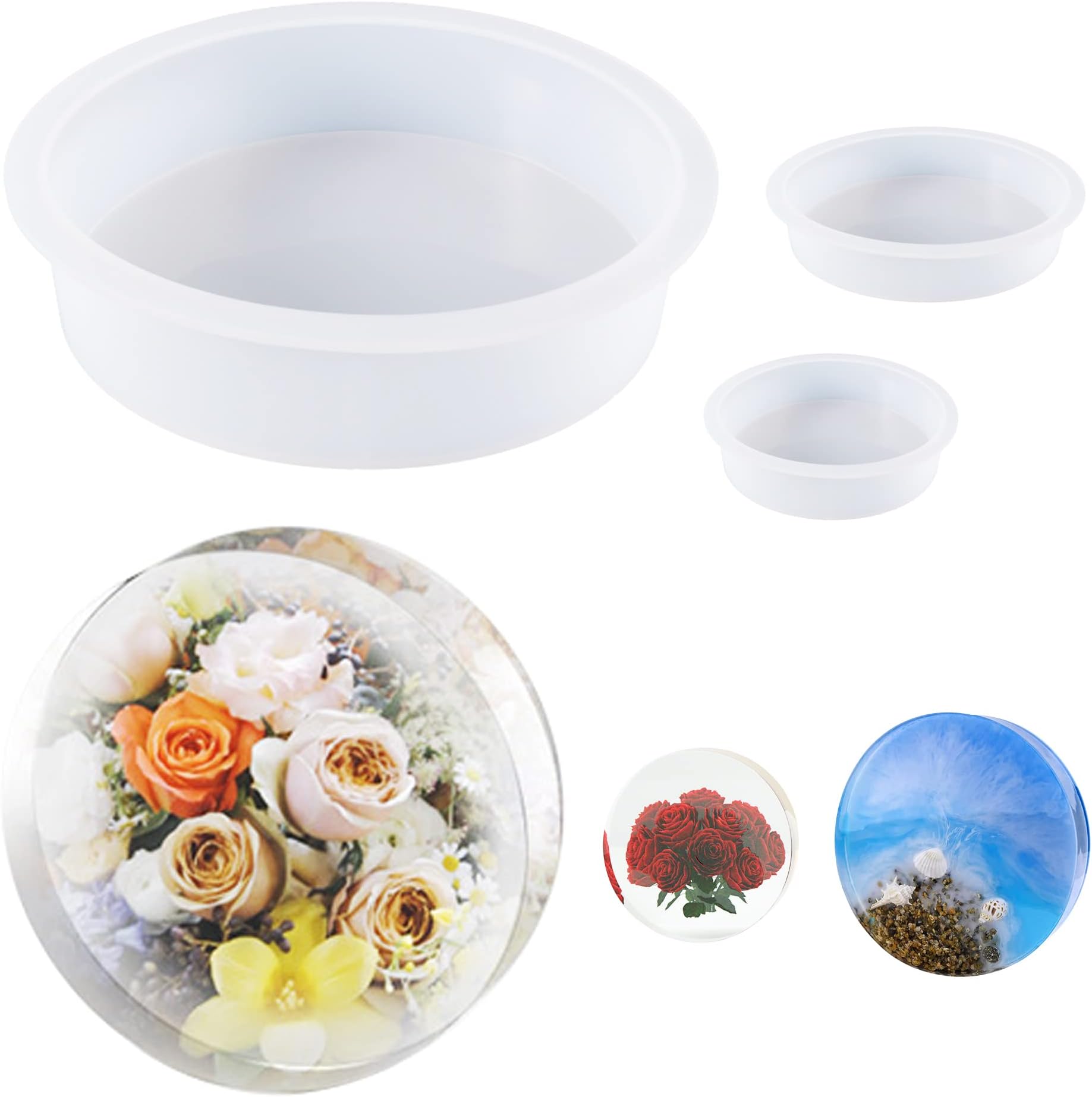 Amazon.com: Yayatty Large Silicone Molds for Resin, Bookends Resin ...