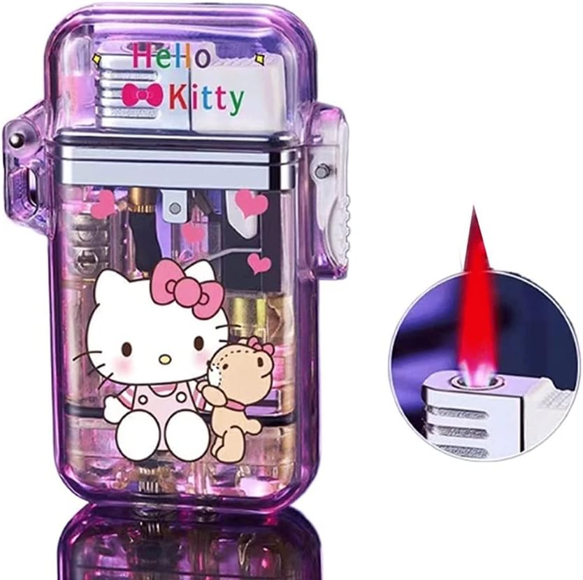 Amazon.com: with LED Flashing Light Windproof Lighter， Waterproof ...