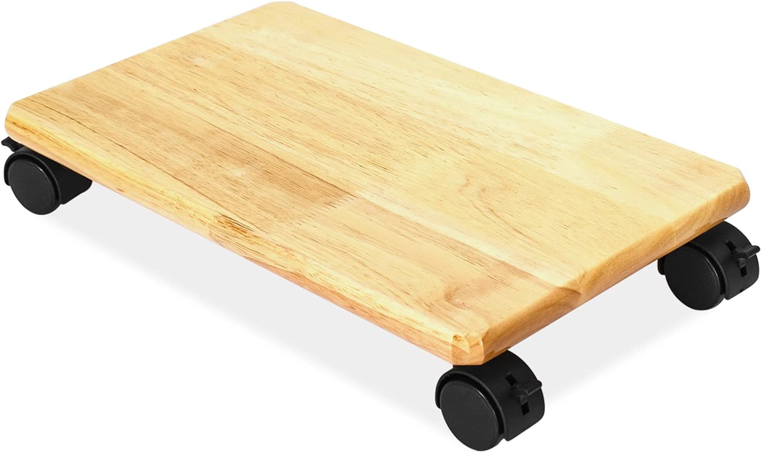 Amazon.com : TORIBIO Wood Computer Tower Cart Floor PC Stand CPU Holder ...