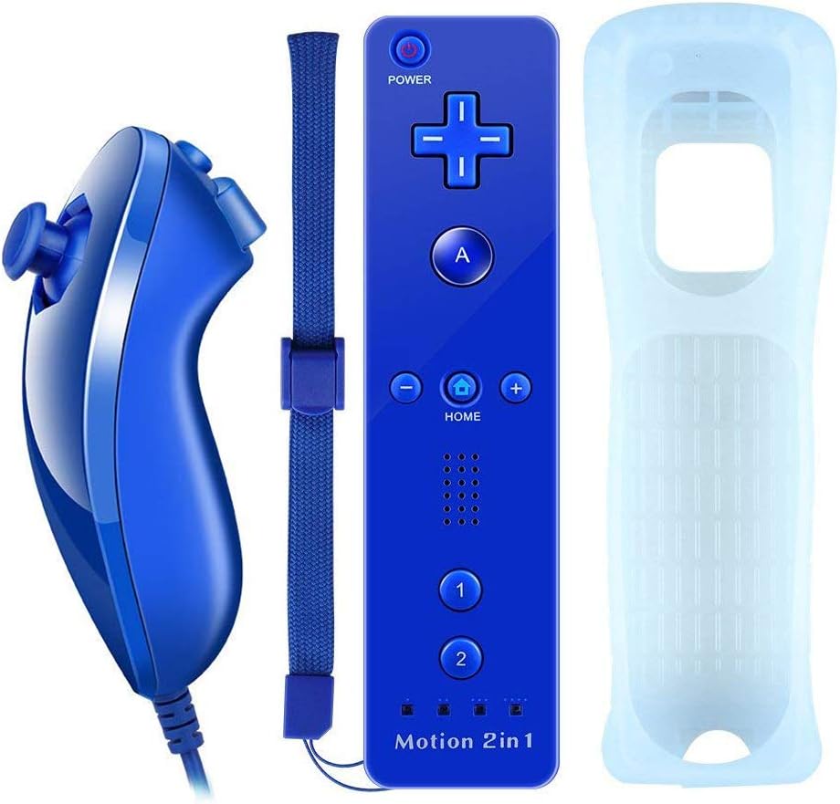 COOLEAD 2 en 1 Motion Plus Mando a Distancia y Nunchuk para Wii y Wii U ...