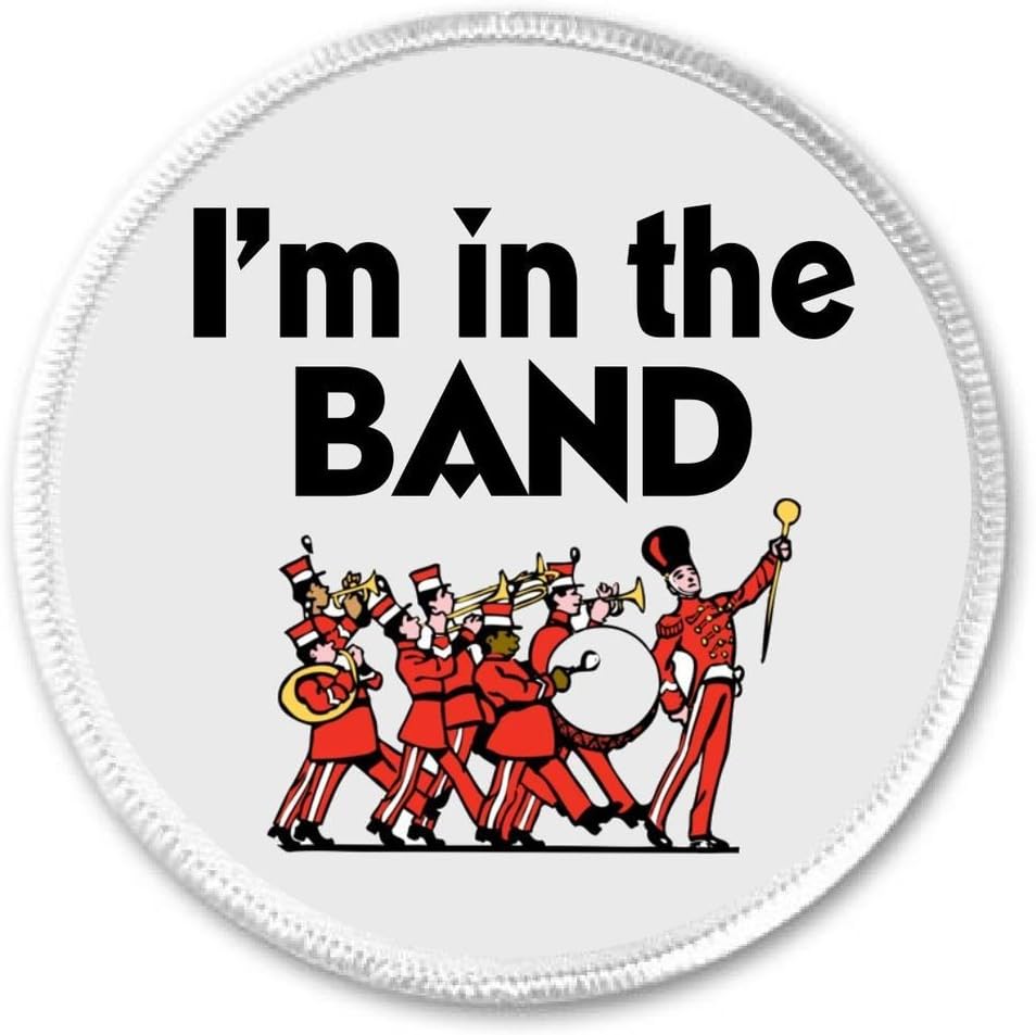 Amazon.com: I'm in the BAND 3" Sew On Patch Marching Band Musical ...