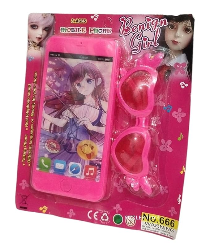 Buy SIZZLER TOYS introduced Cartoon Musical Benign Girl Mini Mobile ...