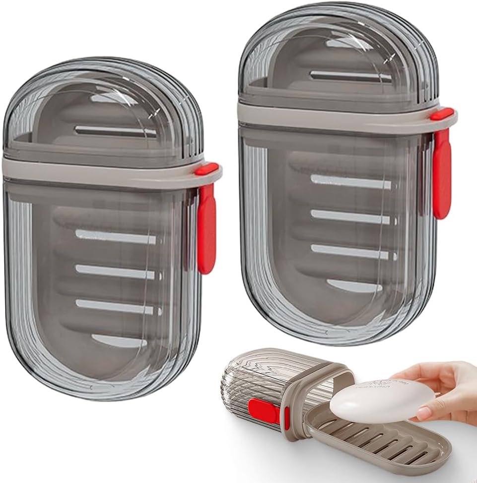 Amazon.com: Portable Travel Soap Box with Sealed Lid Design, 2025 New ...