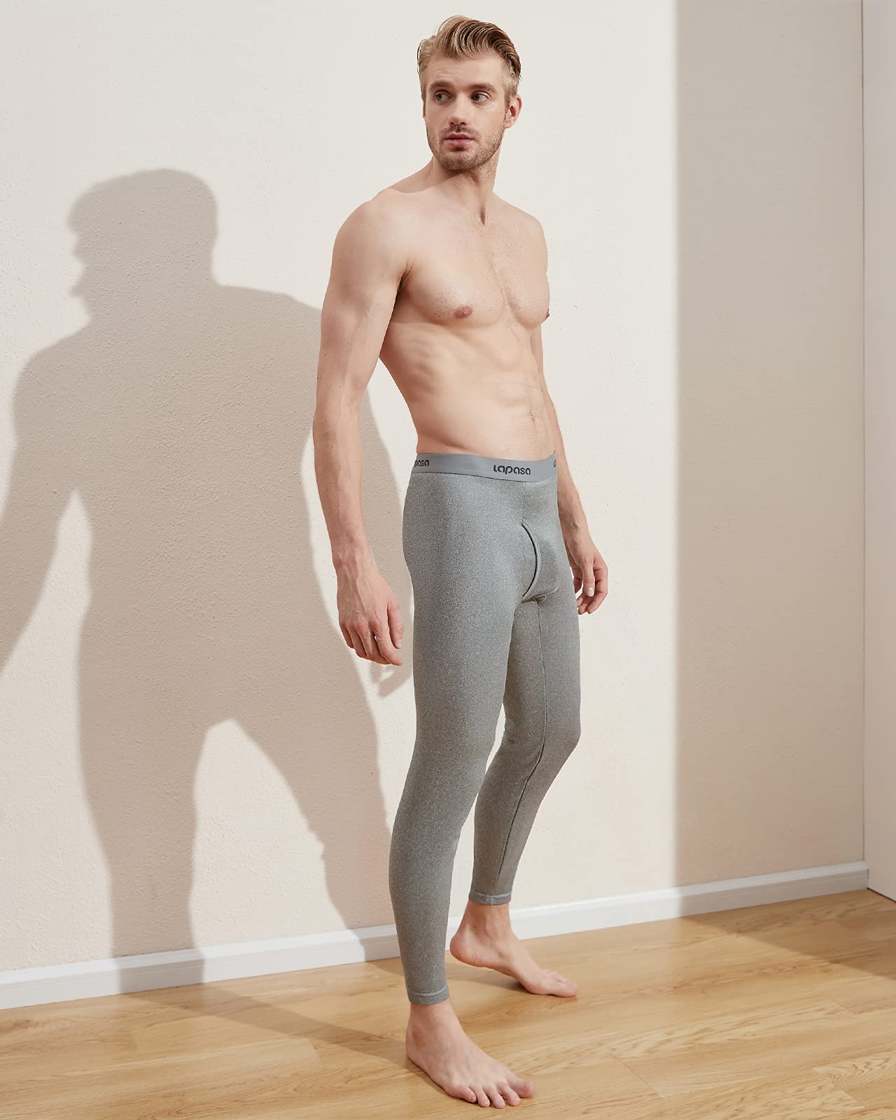 Snapklik.com : Mens Thermal Underwear Bottom Long Johns Pants Fleece Lined Base Layer ...