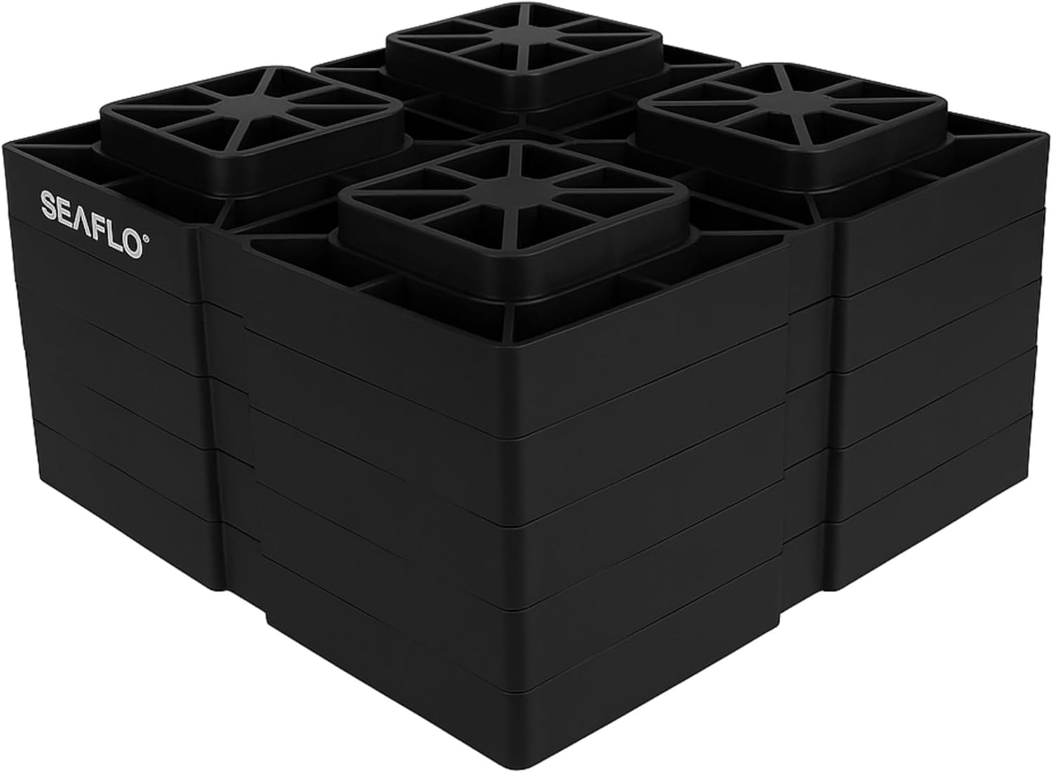 SEAFLO Heavy-Duty RV Leveling Blocks - Maximum Strength & Stability for ...