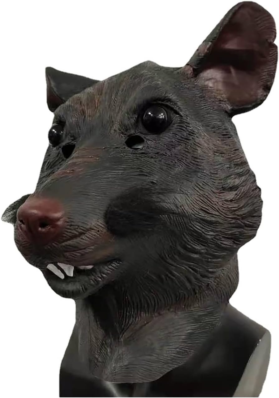 Amazon.com: Splinter Mask Master Rat Cosplay Helmet Full Head Latex ...