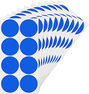 Amazon.com: YIKIADA Blue Dot Stickers 2 Inches Round Sticker, Circle ...