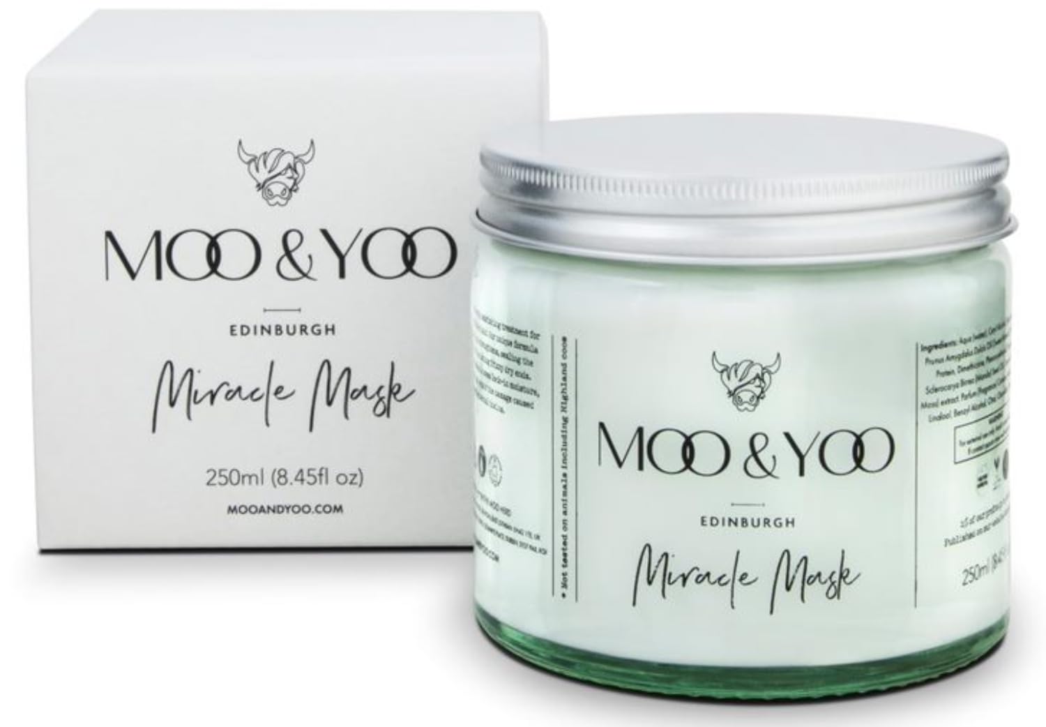 Moo & Yoo Miracle Hair Mask - Marula Oil & Wheat Protein - Hair Masks ...