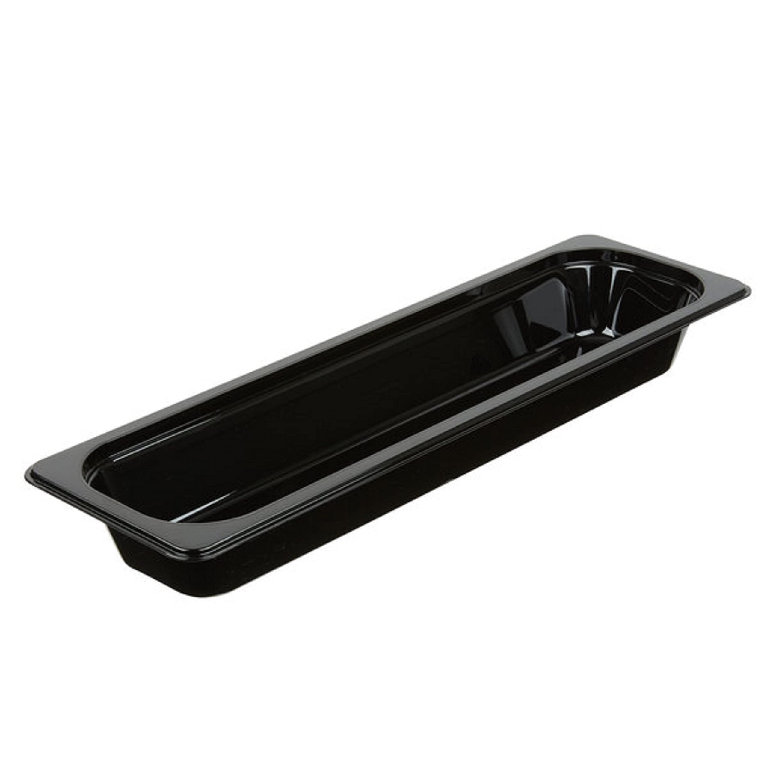 Snapklik.com : Half Size Long 2-1/2” Deep Food Pan Polycarbonate Black ...