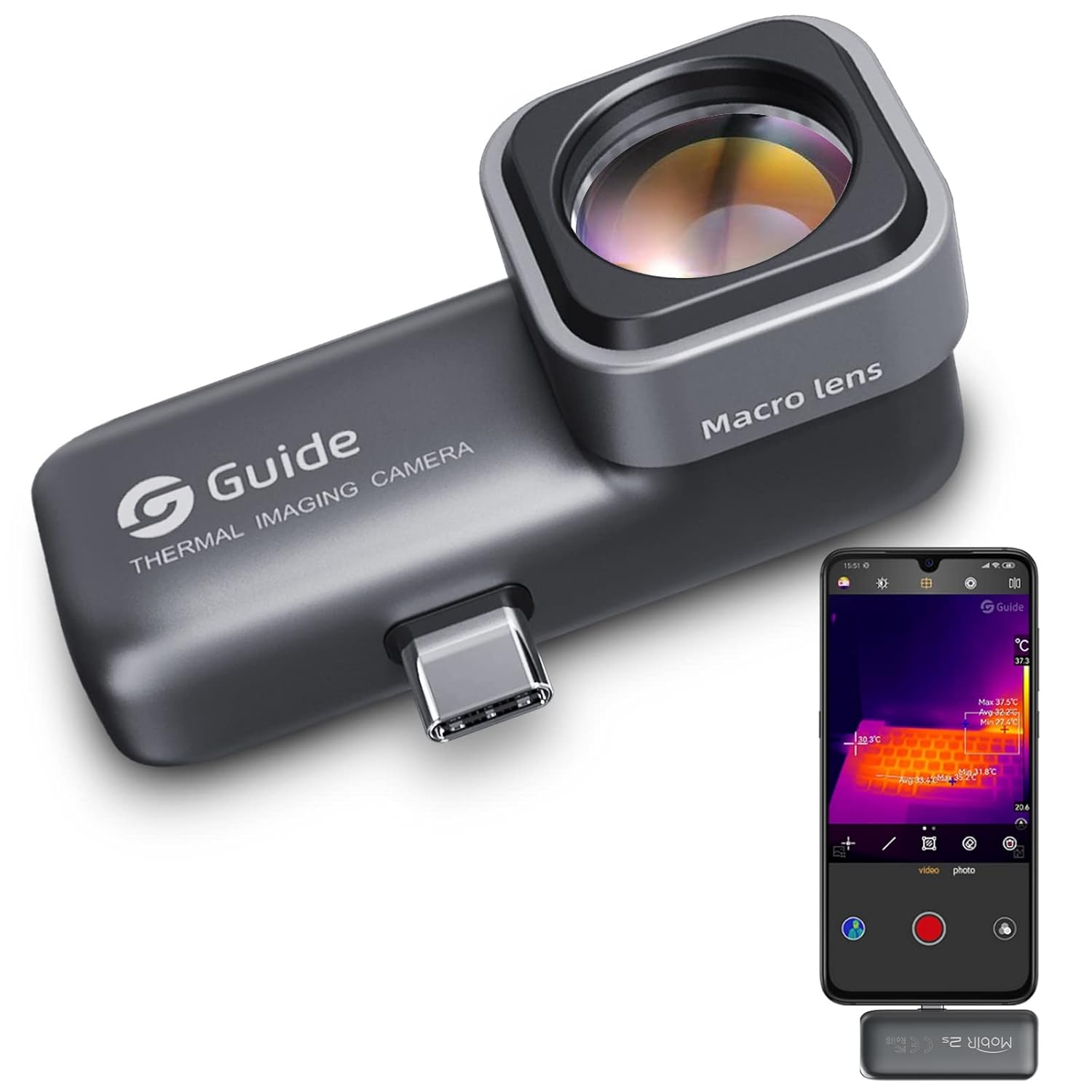 Amazon.com: Guide Sensmart MobIR 2S AutoFocus Thermal Imaging Camera ...