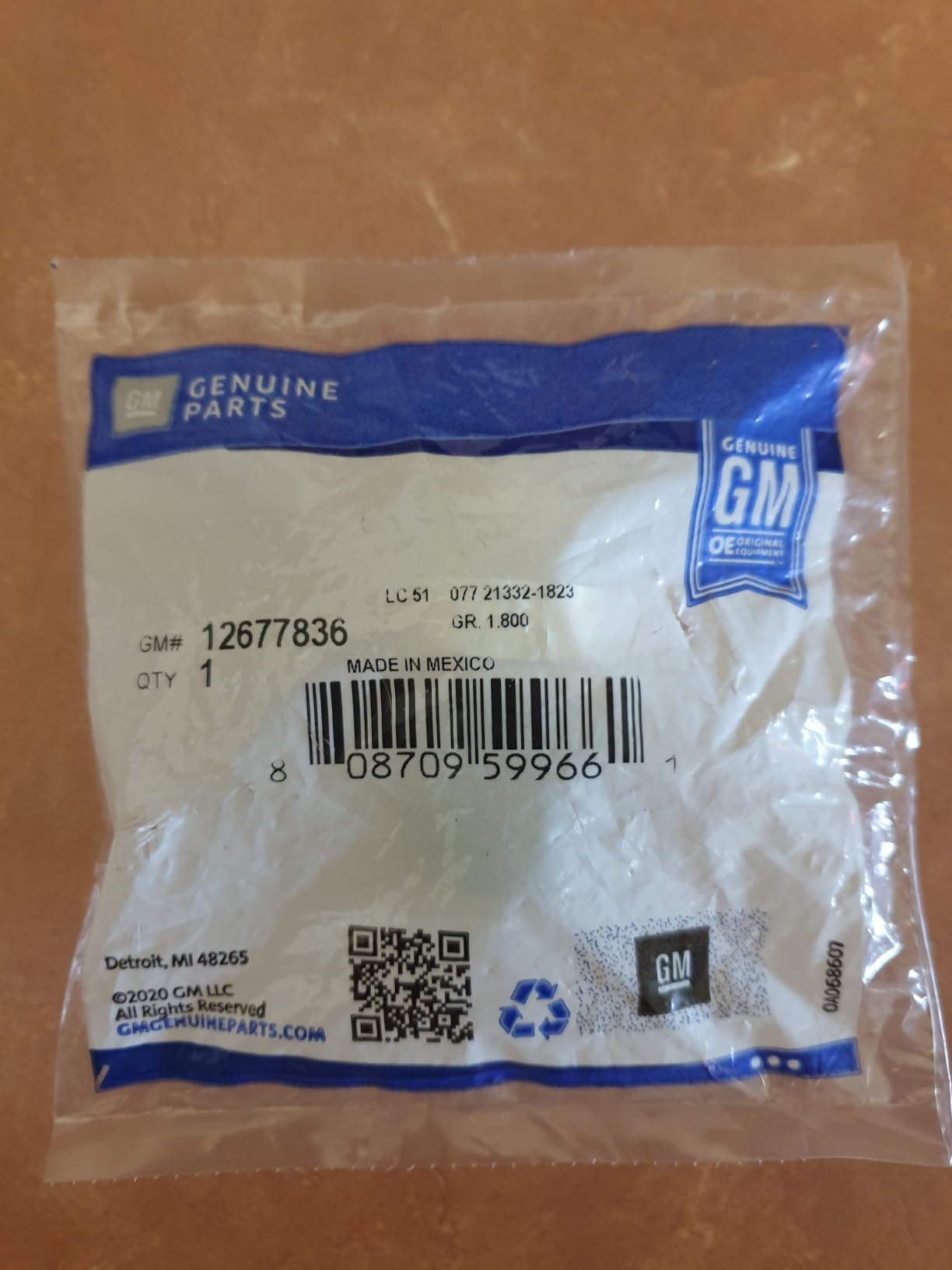 ACDelco 12677836 GM Original Equipment Engine Oil Pressure Sensor ...