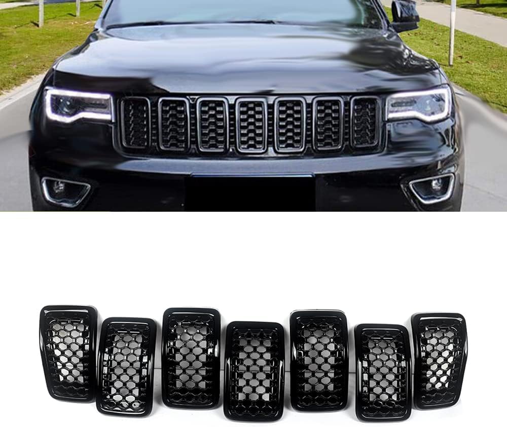 Amazon.com: MIC 7PCS Front Grill Mesh Inserts Kit Compatible with ...