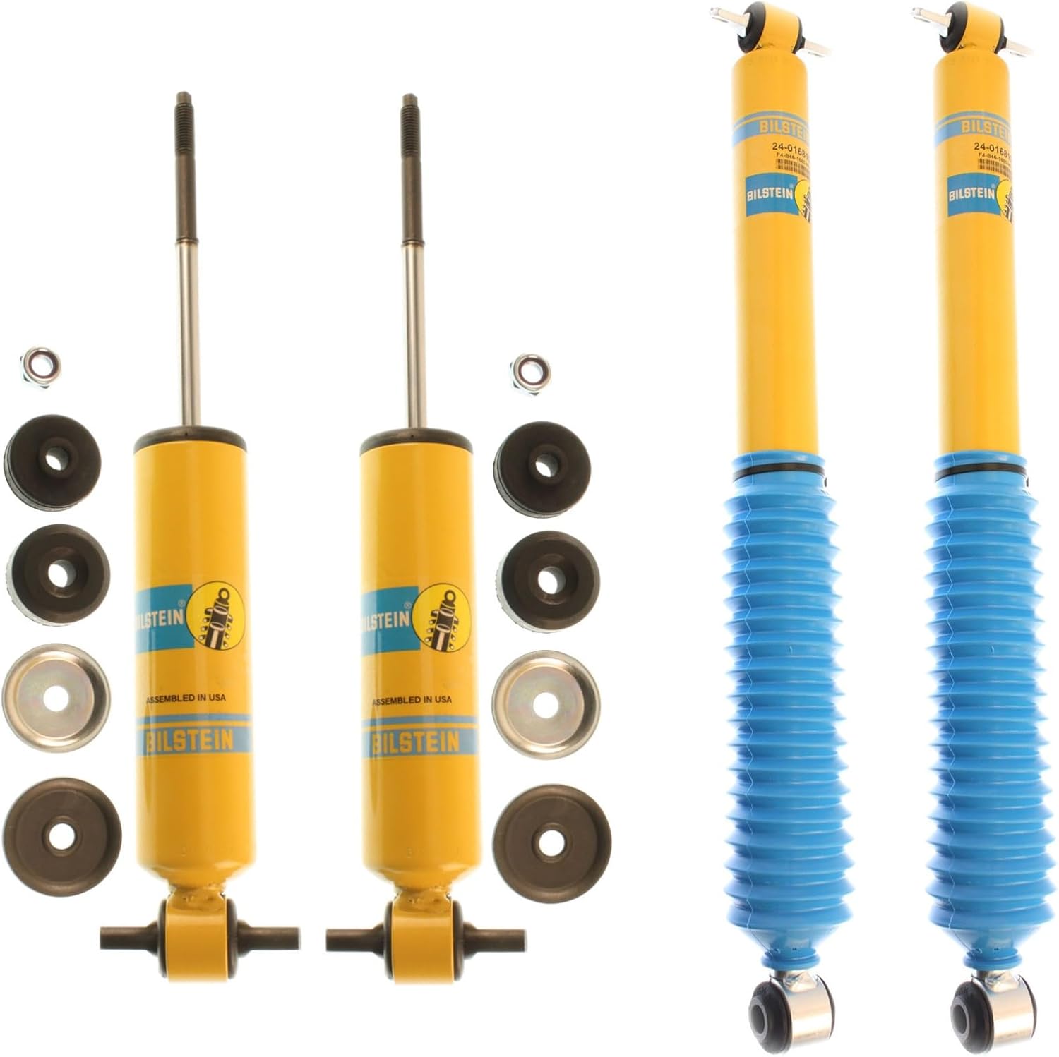 Amazon.com: TrendsAuto 4600 Series Set of Front & Rear Monotube Shocks ...