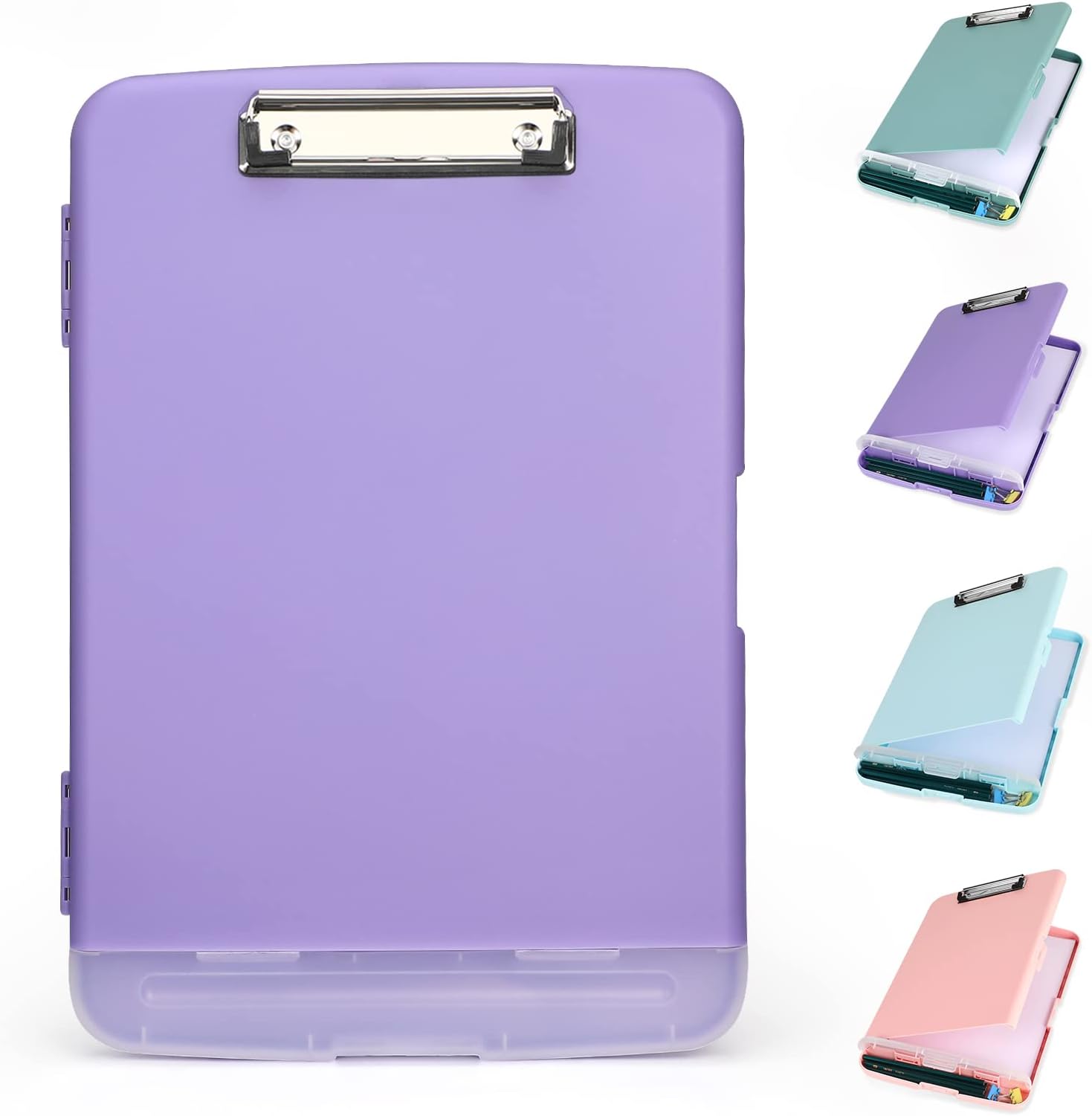 Amazon.com : YEAHVIY Clipboard with Storage, Clip Boards 8.5x11 with ...