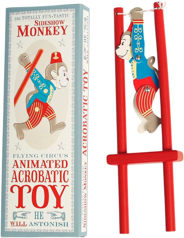 Rex London Sideshow Monkey Wooden Acrobatic Toy : Amazon.co.uk: Toys ...
