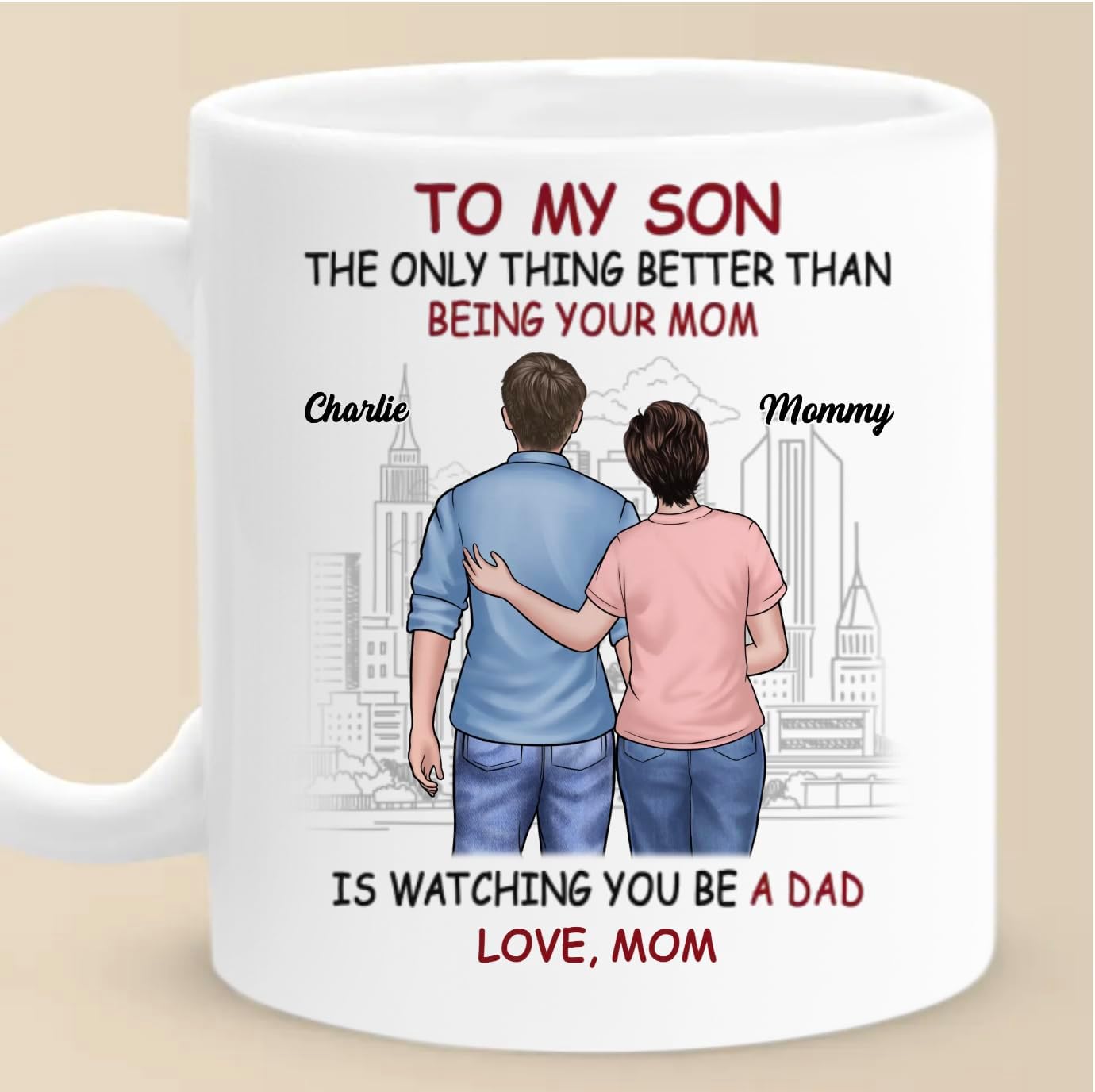 Amazon.com: Joy Crafters To My Son Personalized Coffee Mug, Mothers Day ...