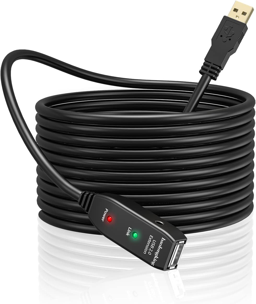 LINDY 43155 5m USB 3.0 Active Extension Cable, Black : Amazon.co.uk ...