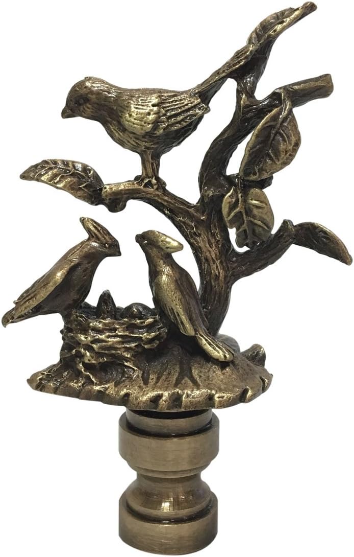 Royal Designs, Inc. Nesting Birds Design Finial for Lamp Shade, F ...