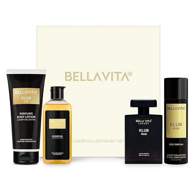 Buy Bella Vita Luxury KLUB Man Gift Set with Shower Gel 250 Ml for Deep ...