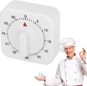 Neamou Kitchen Wind Up Timer, 60-Minute Cooking Countdown Reminder Loud ...