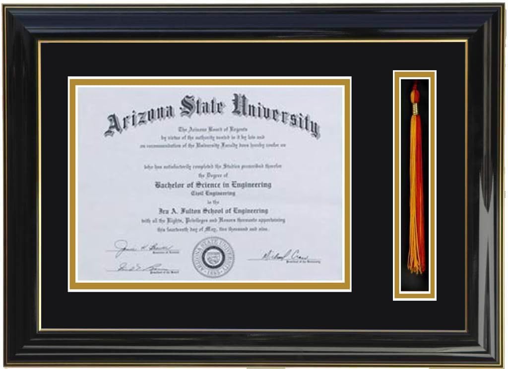 Amazon.com - 3art Diploma Frame with Tassel Holder for 6x8 Diploma ...