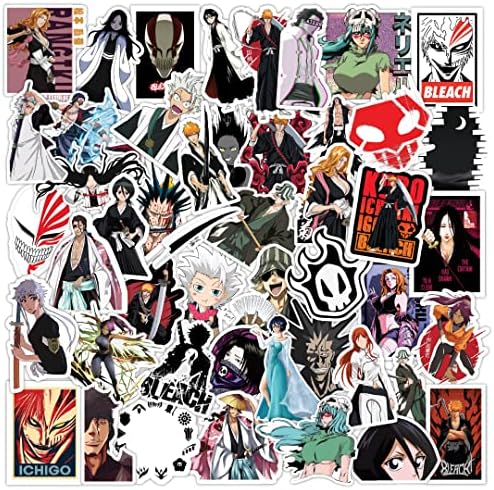 CodersParadise Pack of 54 Anime Aesthetic Vinyl Stickers for Laptop ...