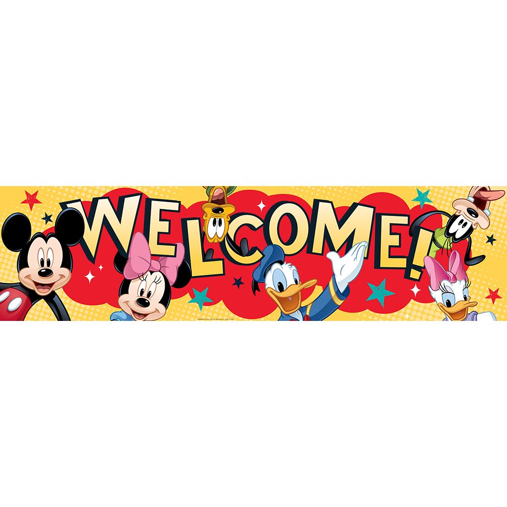 Snapklik.com : Eureka Disneys Mickey Mouse Welcome Horizontal Classroom ...