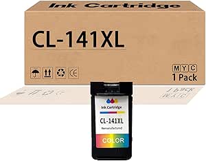 Amazon.com: 141 141XL High Yield Ink Cartridge Replacement Compatible for Canon CL-141XL ...