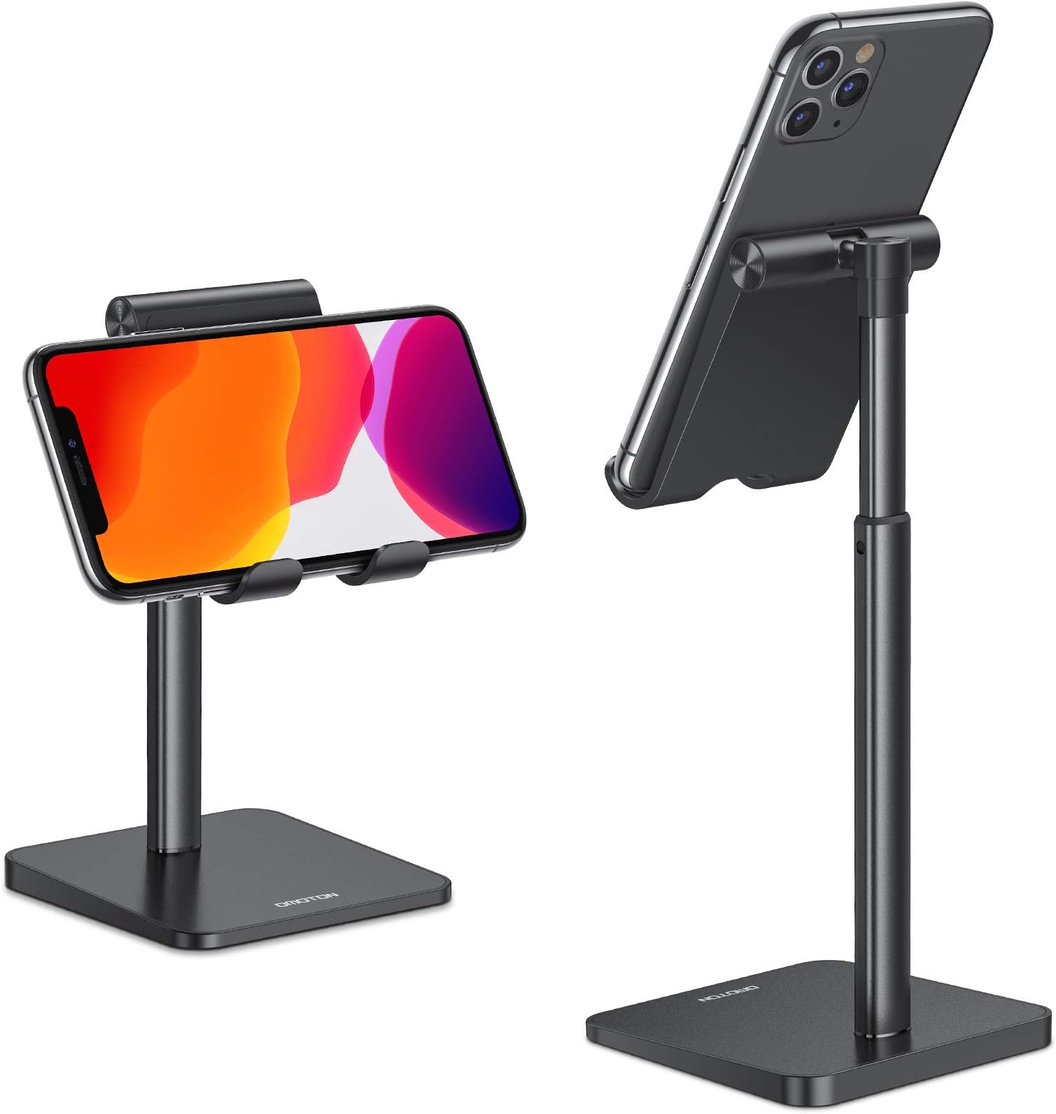 OMOTON Phone Stand, Angle Height Adjustable Vertical Desktop Mobile ...