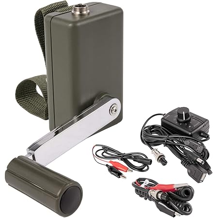 Amazon.com: Hand Crank Generator High Power Charger for Outdoor Mobile ...