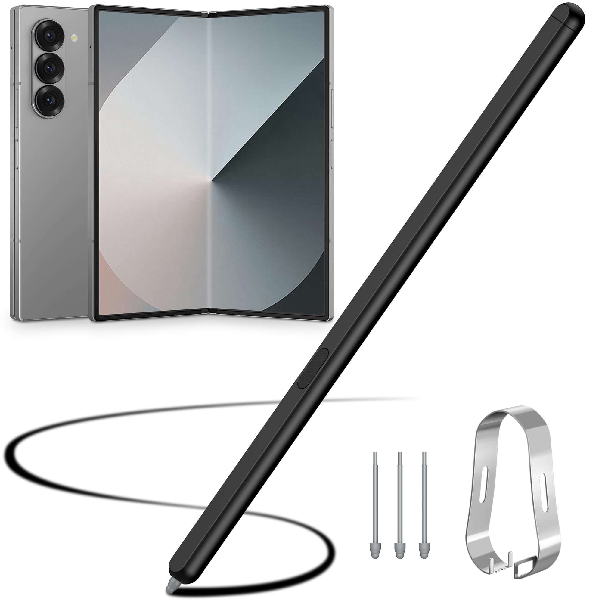 Amazon.com: TONGATE for Galaxy Z Fold 6 Case Bundle: [with S Pen Slot, Hinge Protection, Stand ...