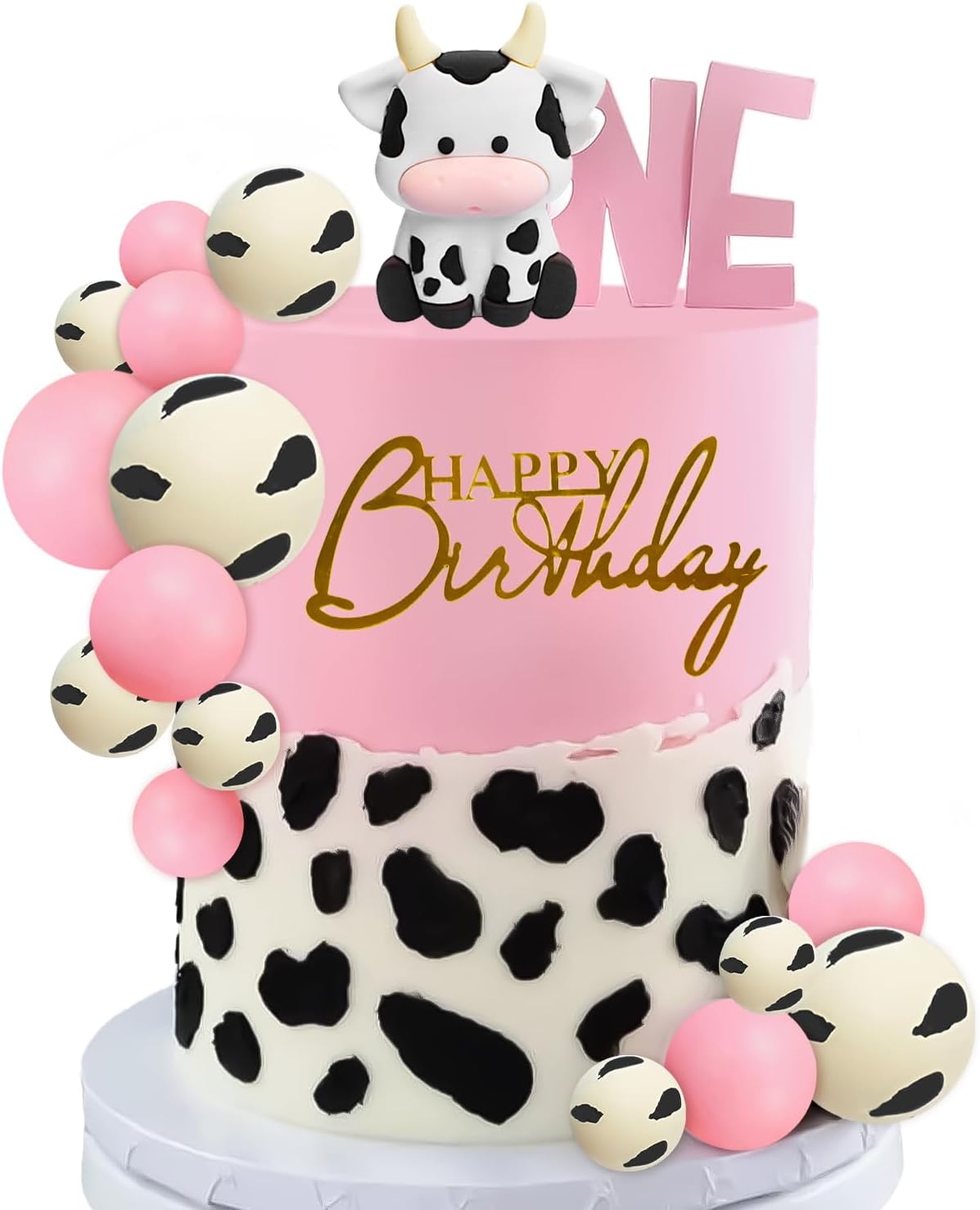 Amazon.com: MEMOVAN Cow Cake Topper Farm Cake Topper Decorations with ...