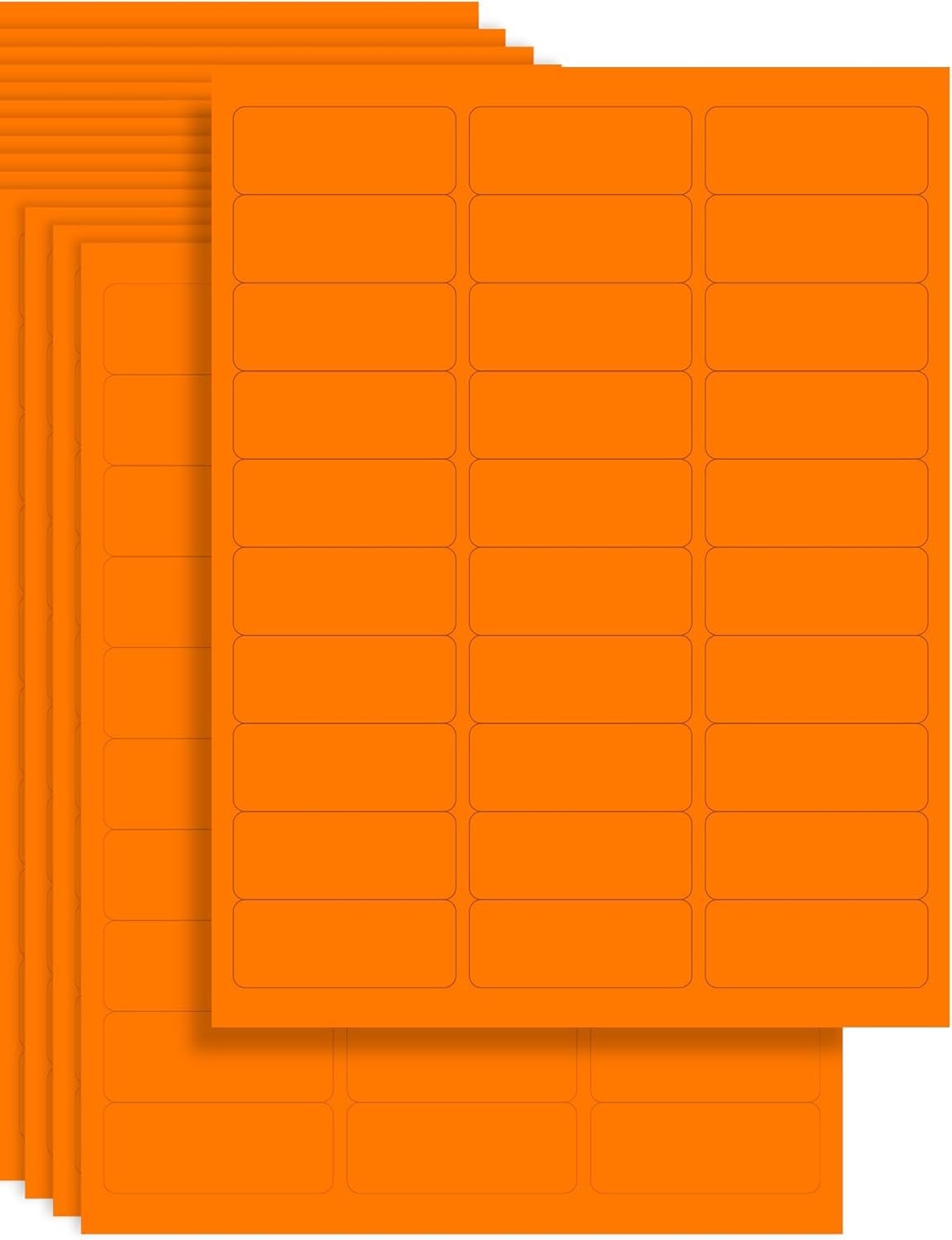 Amazon.com : Color Address Label - 750 Fluorescent Address Labels ...