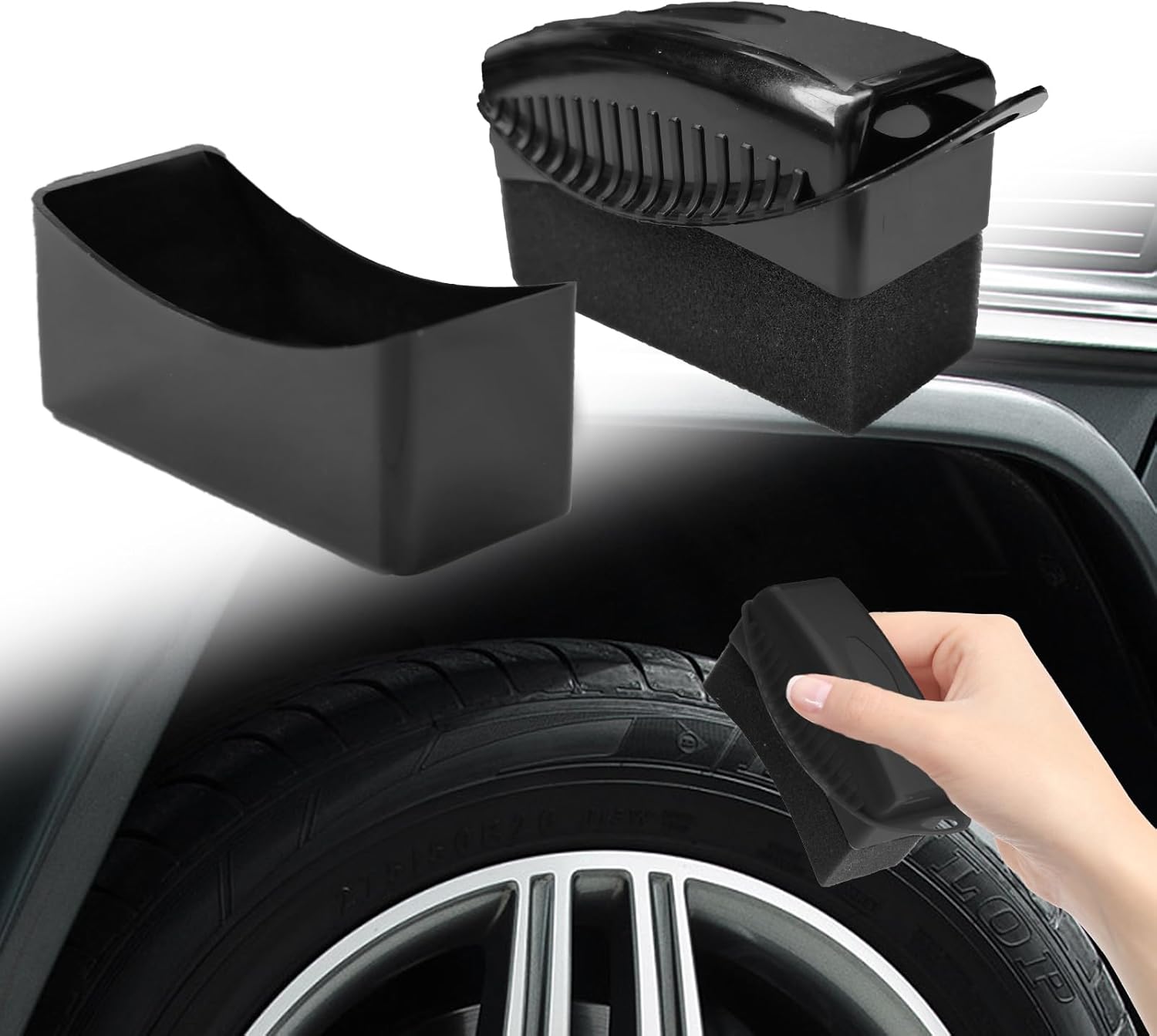 Amazon.com: Tire Shine Dressing Applicator with Lid, Multi-Purpose ...