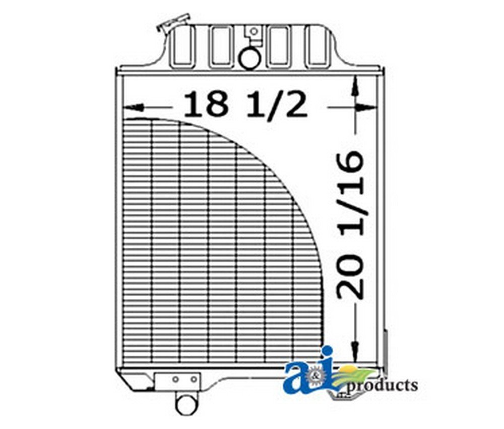 Compatible with John Deere Radiator Part No: A-AR38551: Amazon.com ...