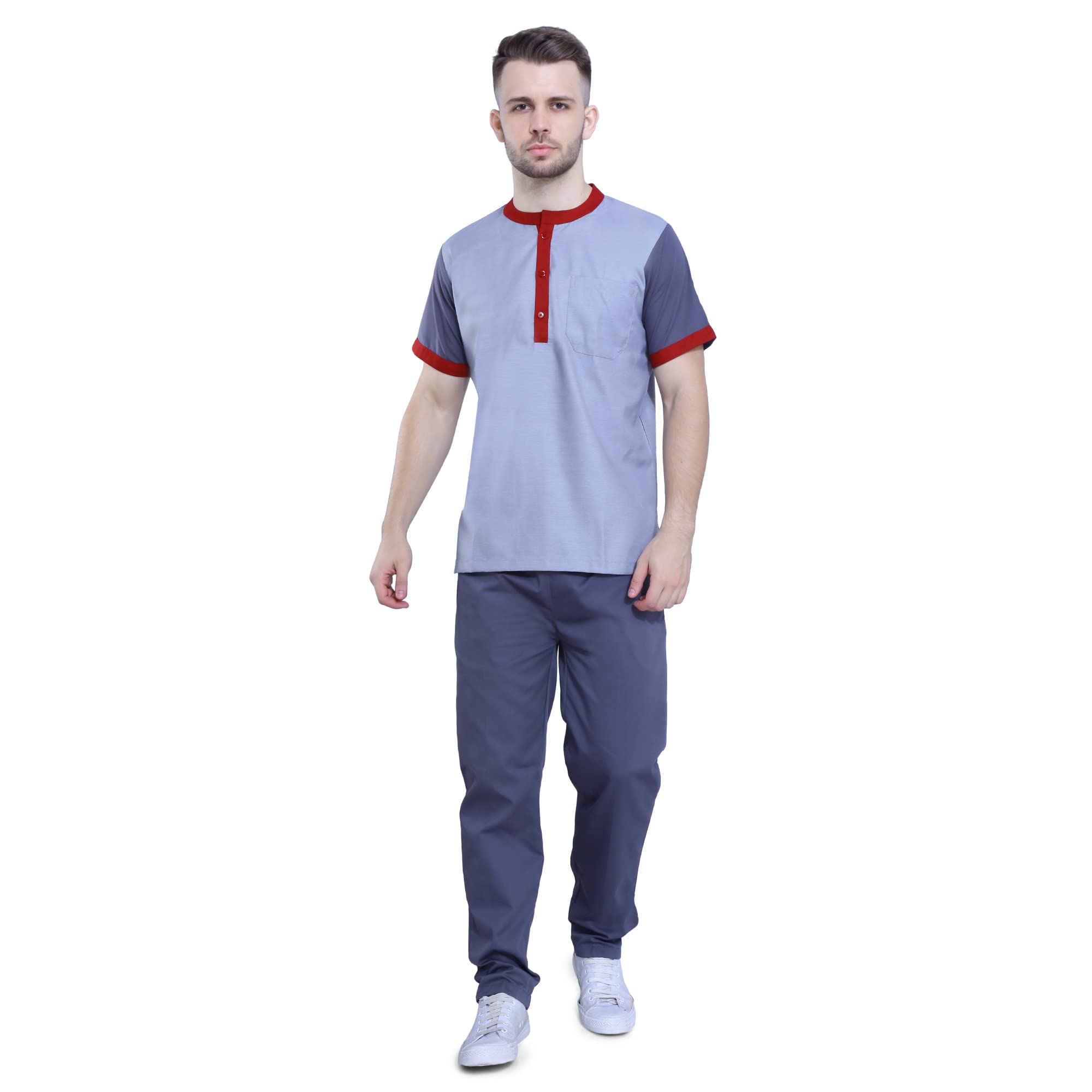 Uniform Craft Male Support Staff Uniform (Chinese Collar) – Ideal for ...