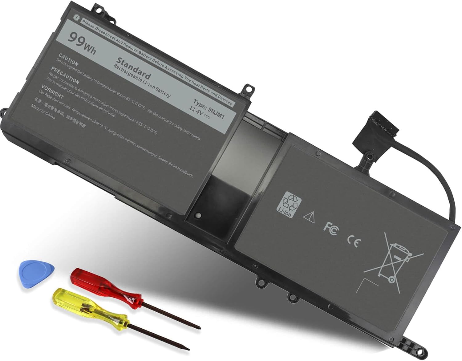 Amazon.com: DMKAOLLK 99Wh 9NJM1 Battery Replacement for Dell Alienware ...