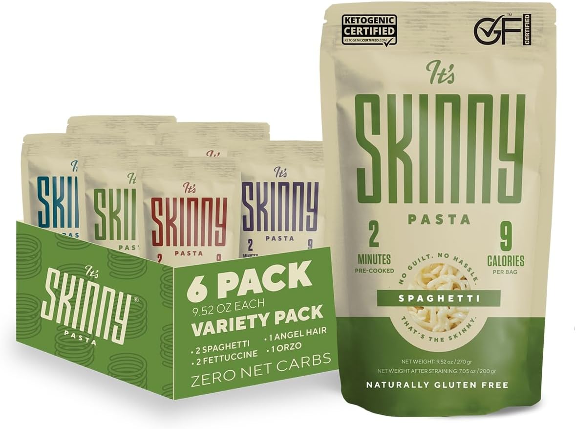 Amazon.com : It’s Skinny Pasta Variety Pack – Spaghetti, Fettuccine ...