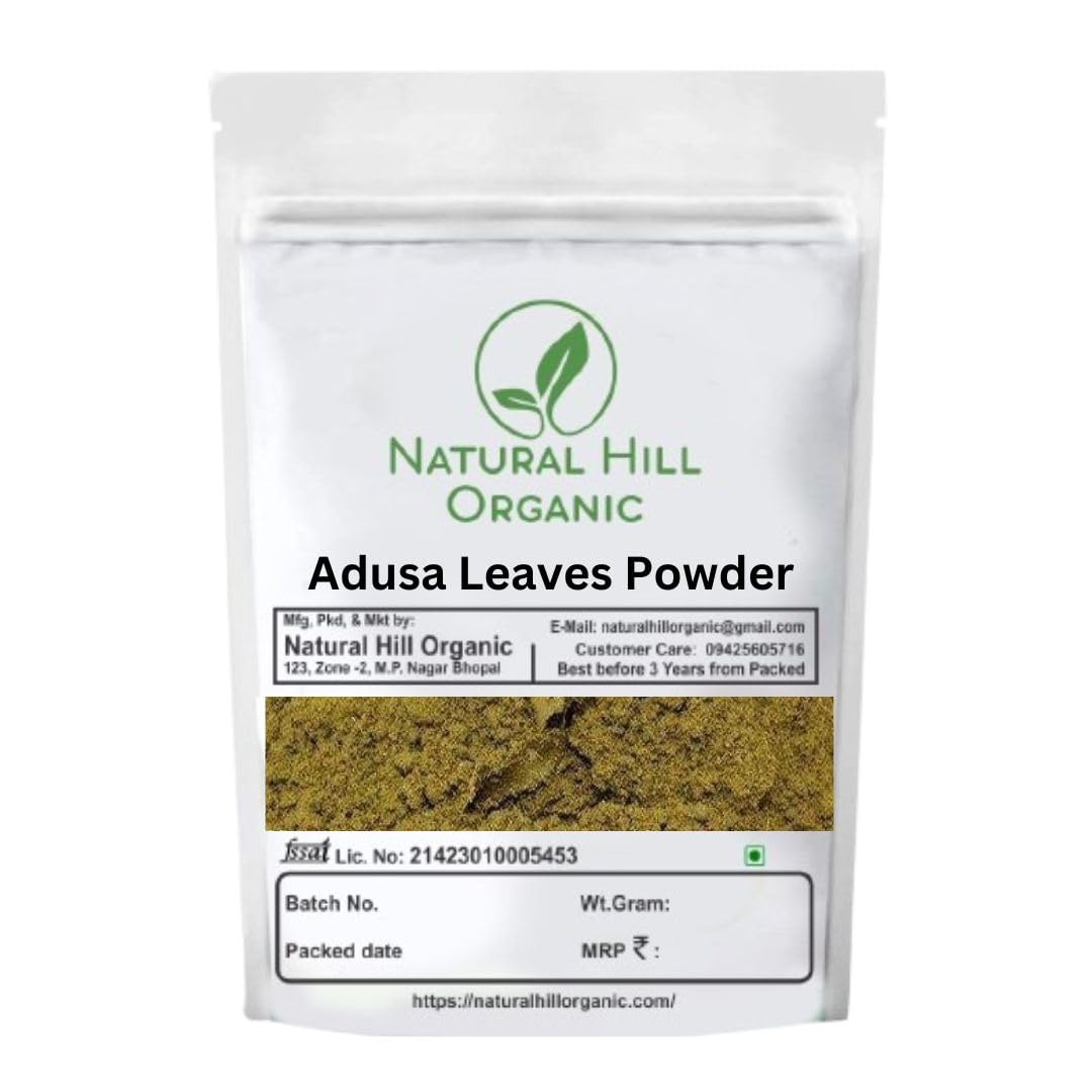 Natural Hill Organic Adusa Leaves Powder 200Gram Pack Of 2 each 100g ...