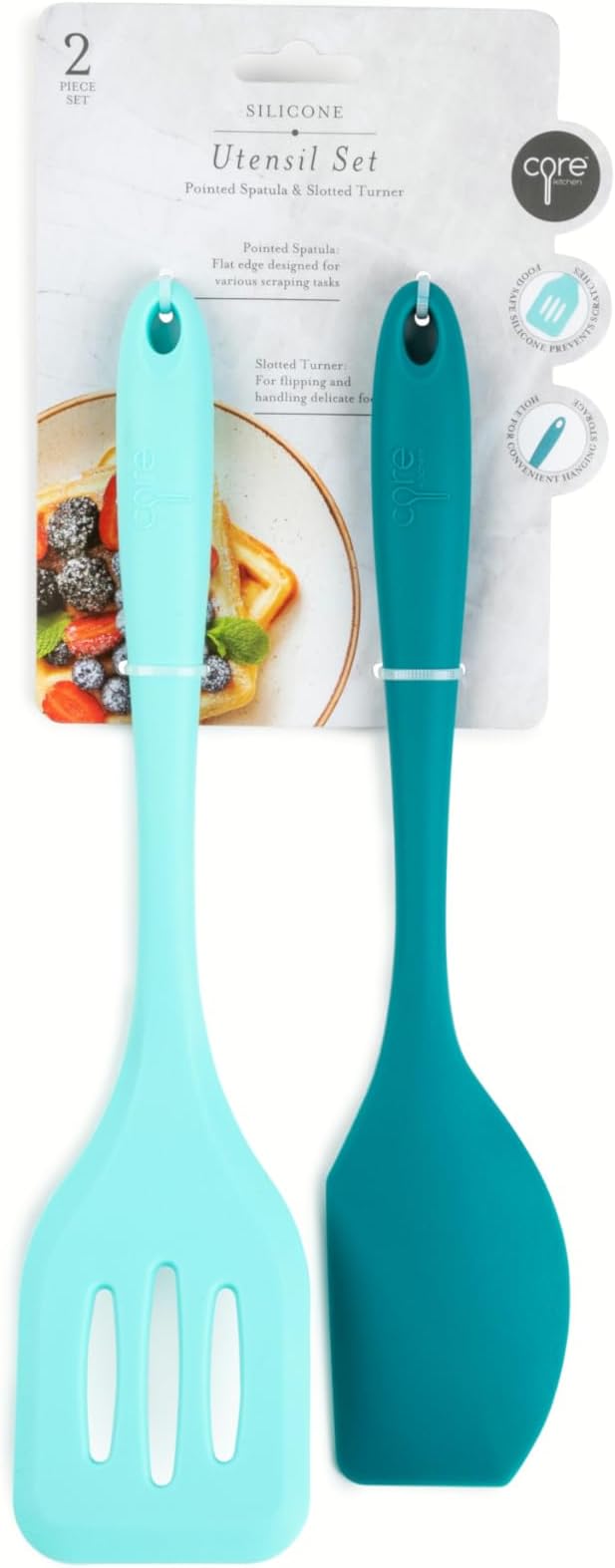 Amazon.com: Core Kitchen Dual Prep Silicone Utensil Set - Spatula ...