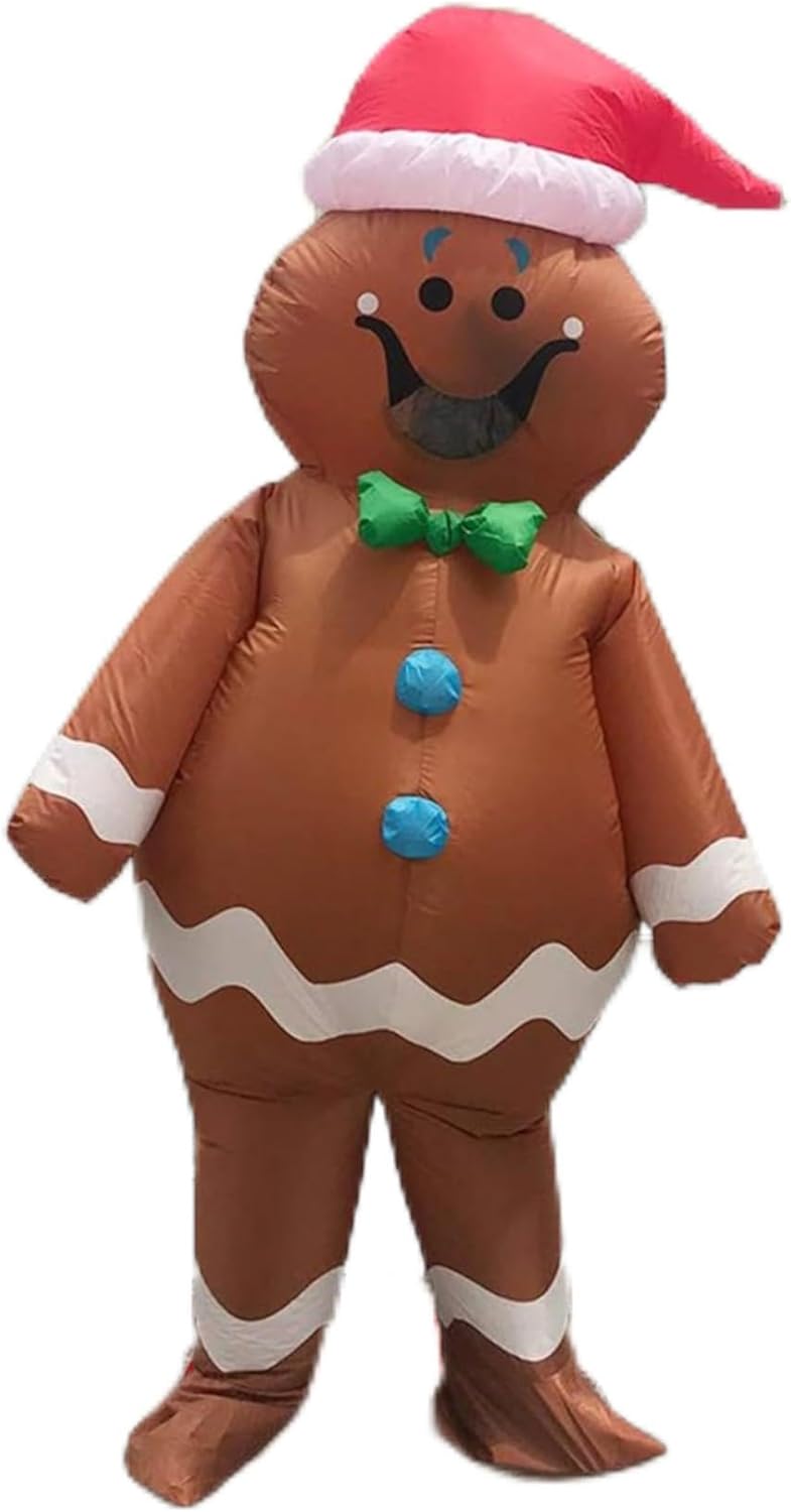 Amazon.com: Ckuakiwu Inflatable Gingerbread Man Costume for Adults ...