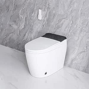 One Piece Smart Toilet Elongated Smart Bidet with Remote Control ...