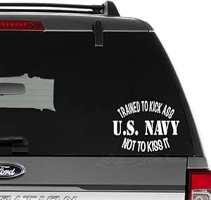 Amazon.co.jp: US Navy Kick Ass Military Vinyl Decal Sticker For Wall ...