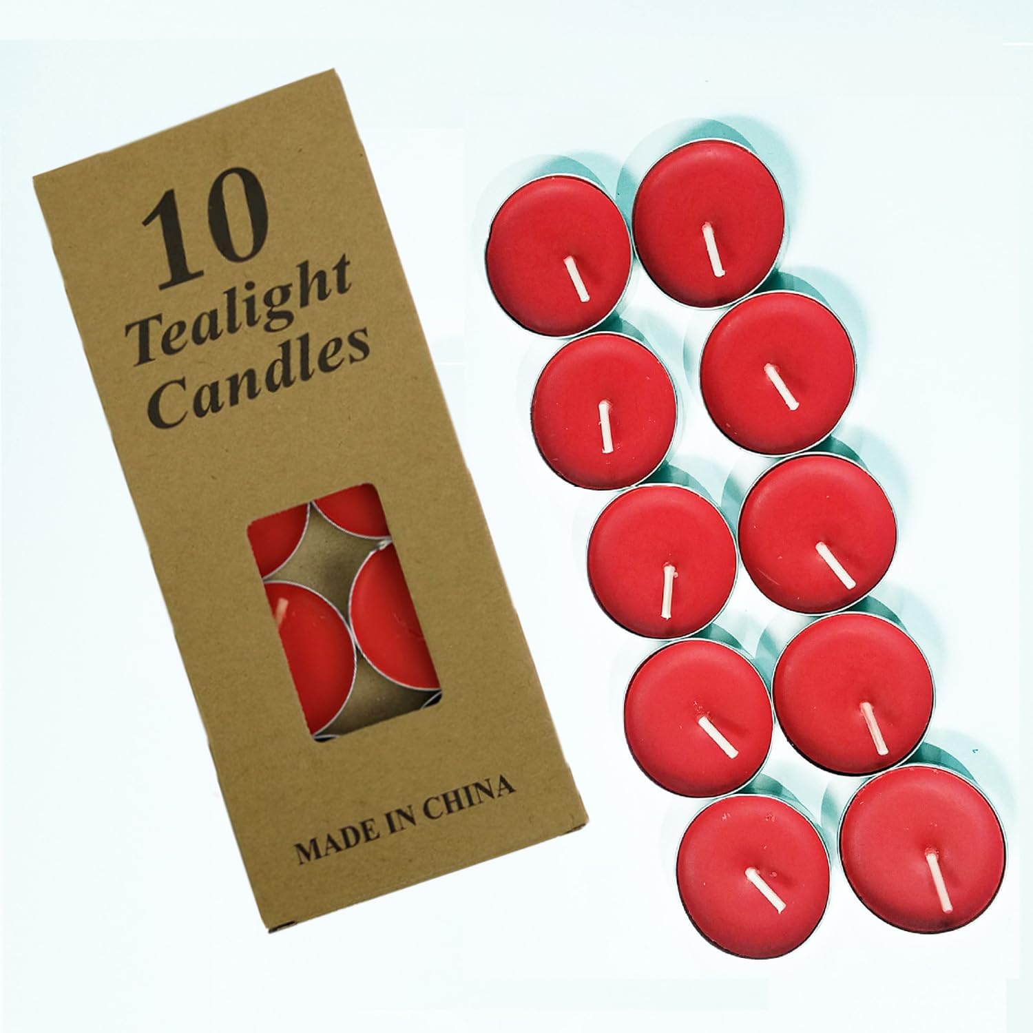 Amazon.com: Tea Candles Wedding 10 Pack Party and Home Decoration ...