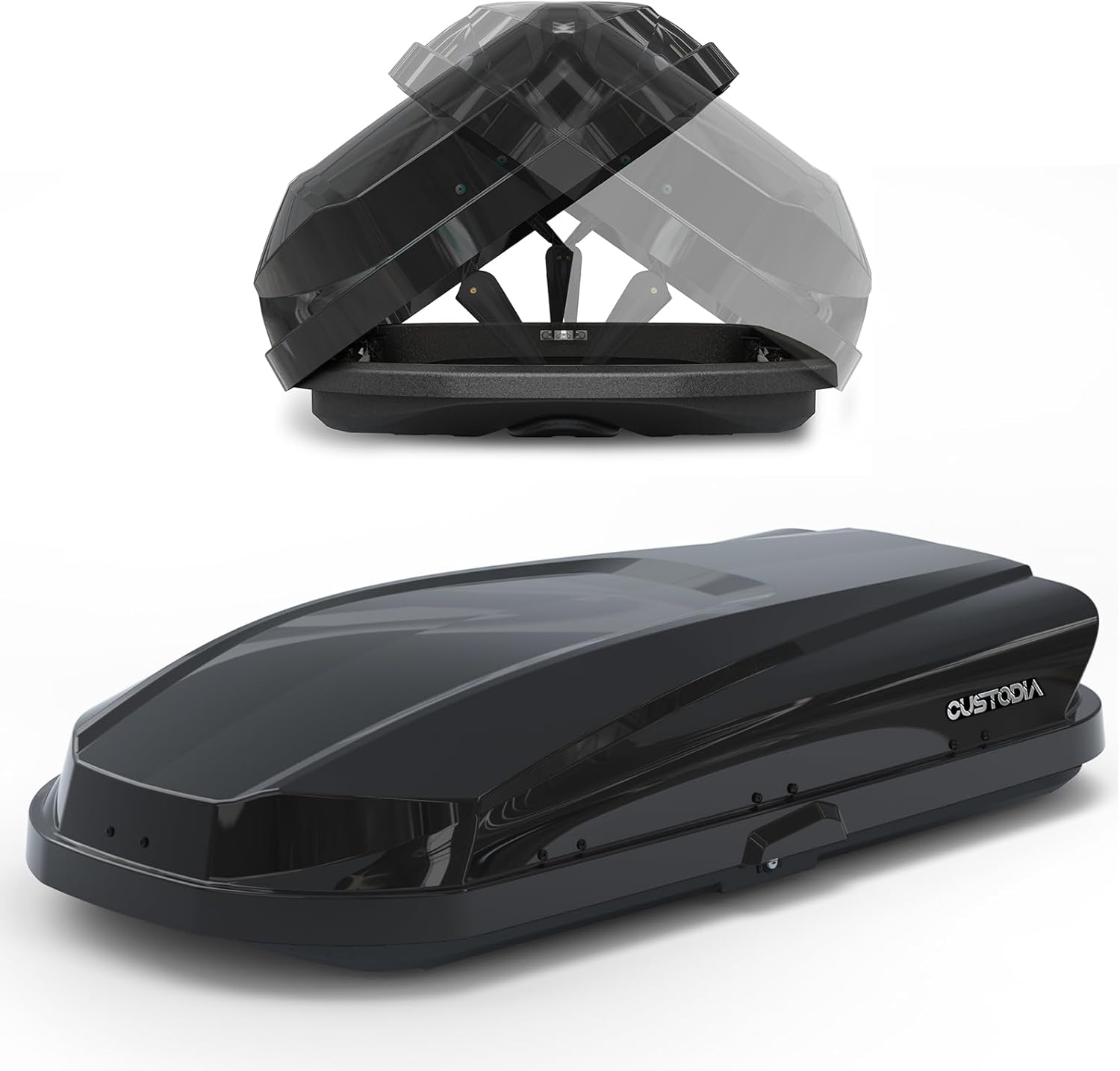 Amazon.com: DOPERFE Roof Cargo Box, 14 Cubic Feet, Dual-Side Opening ...