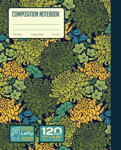 『Left-Handed Composition Notebook – the book's spine on the "Right ...