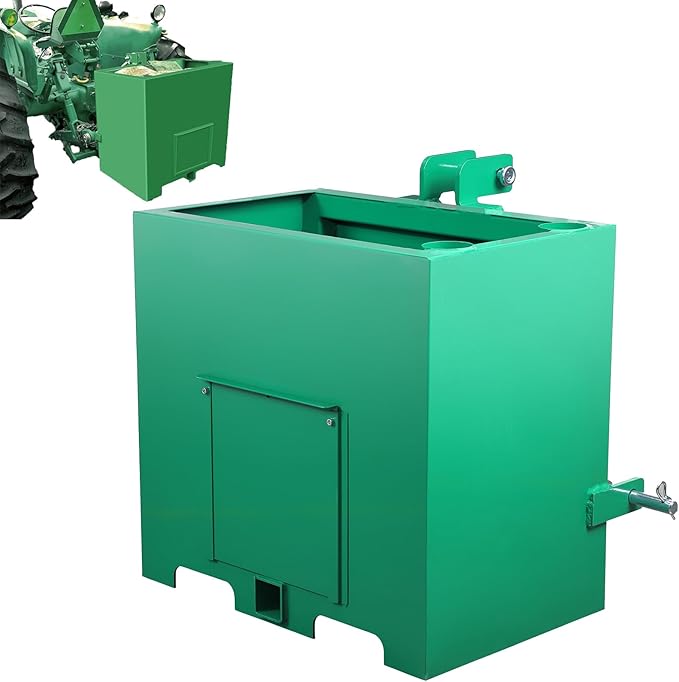 Amazon.com: Ballast Box 3 Point Category 1, 800 LBS Tractor Ballast Box ...